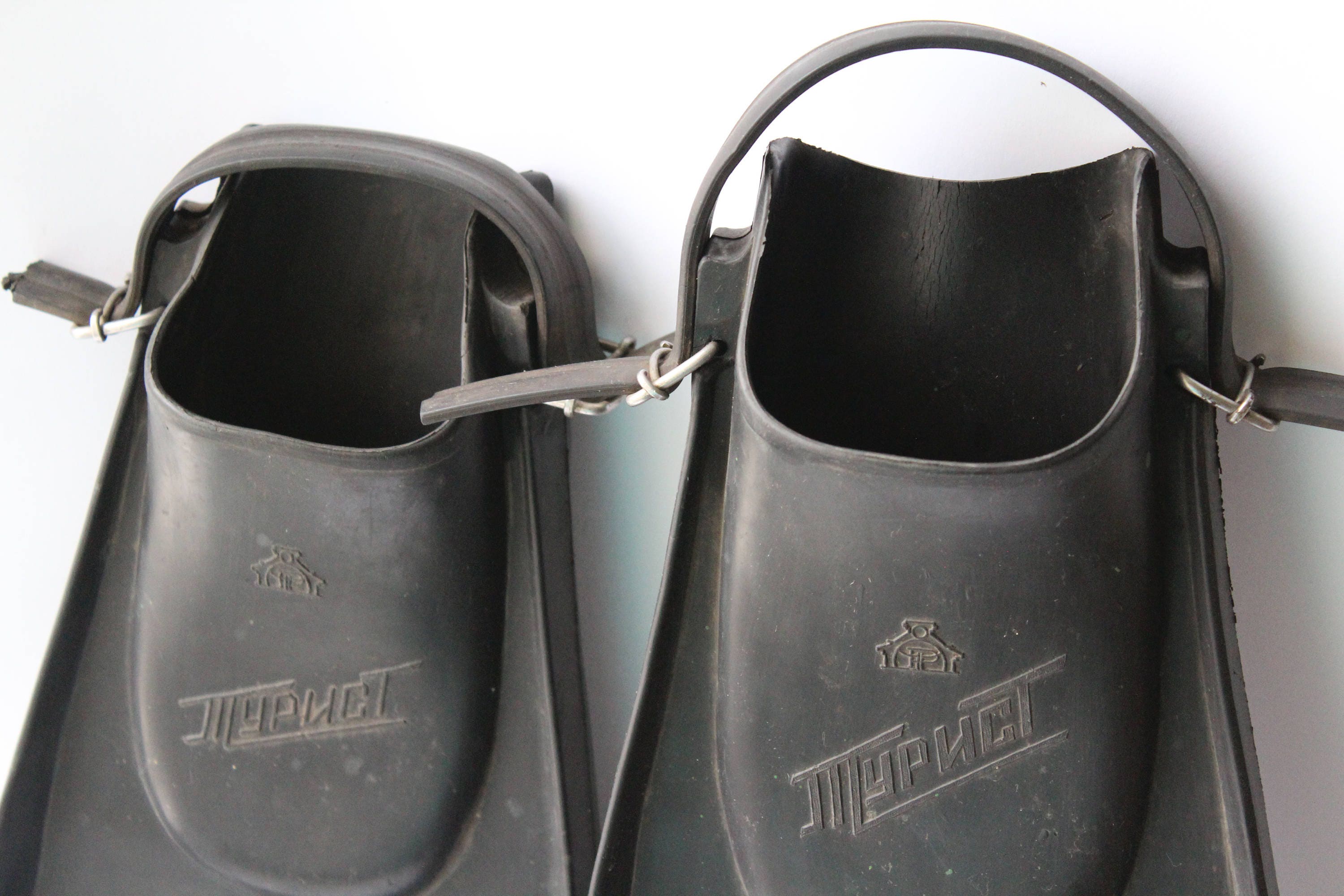 Soviet Rubber Flippers Vintage Black Rubber Flippers Diving | Etsy