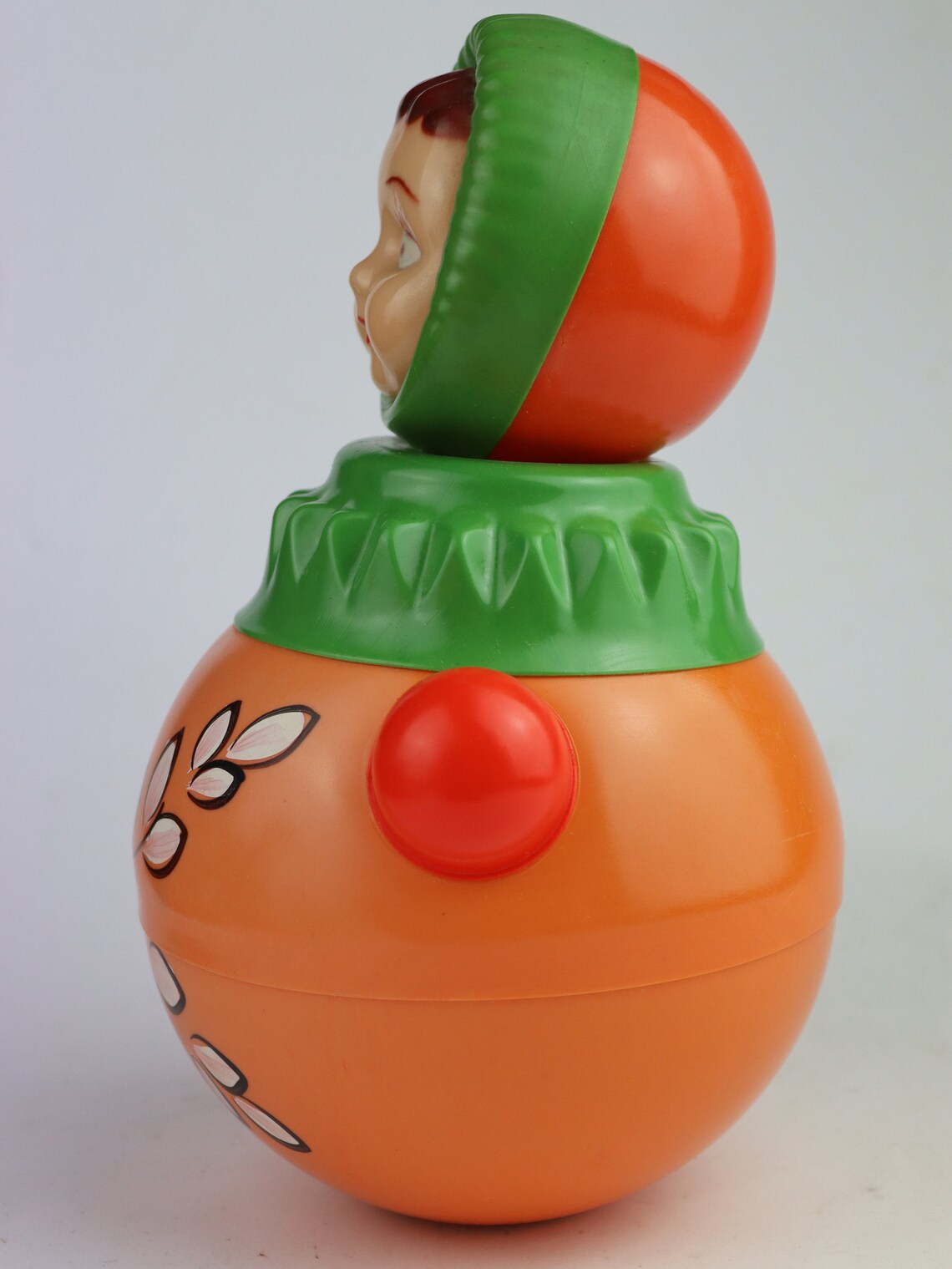 Rare Middle Orange Roly-poly. Soviet Roly-poly. Nevalyashka - Etsy