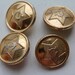 Set of 4 Vintage Soviet Military Buttons, Vintage Soviet Army Buttons ...