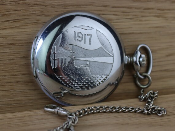 1975 Rare Soviet pocket watch October Revolution 1917… - Gem