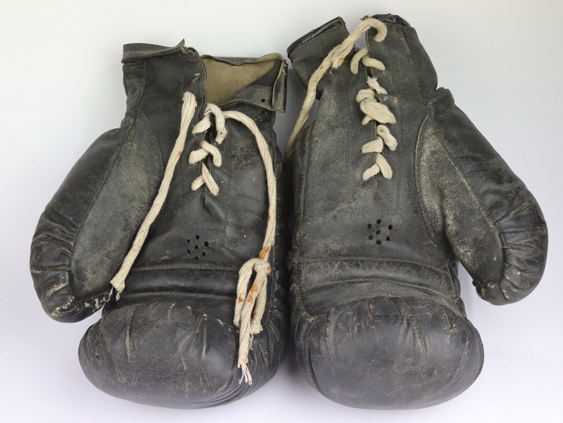 Soviet Boxing Gloves. Vintage Boxing Gloves. Leather Gloves. - Etsy