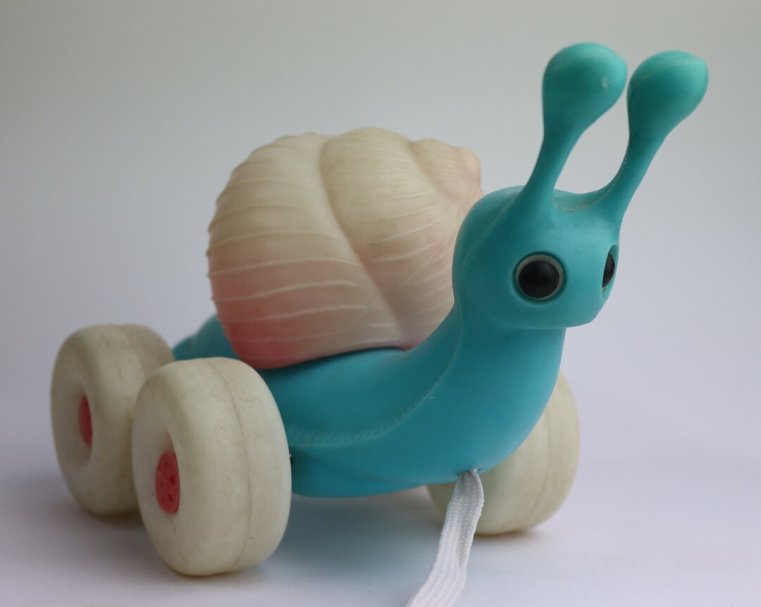 Very Rare Soviet Plastic Snail, Soviet Shifty Eyes Toy, Vintage Toy ...