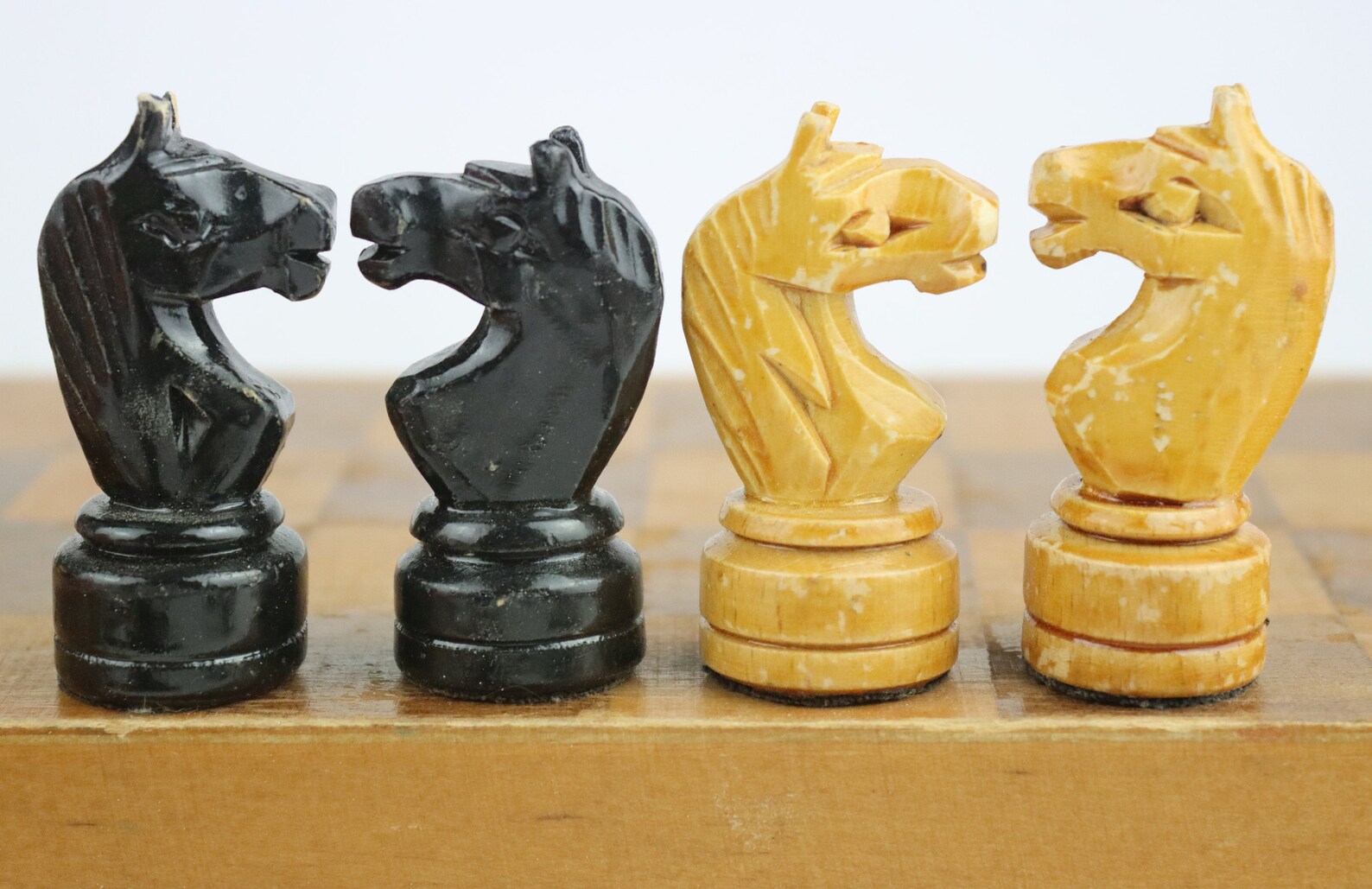 Soviet Small Chess Set USSR Chess Set Wooden Chess Set USSR - Etsy