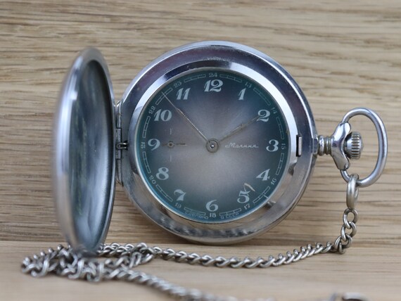 1975 Rare Soviet pocket watch October Revolution 1917… - Gem