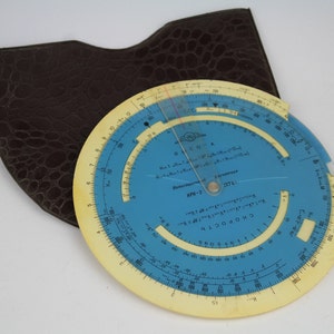 1974 Vintage Pilot Navigation Calculator, Military Aircraft Tool, Speed ...