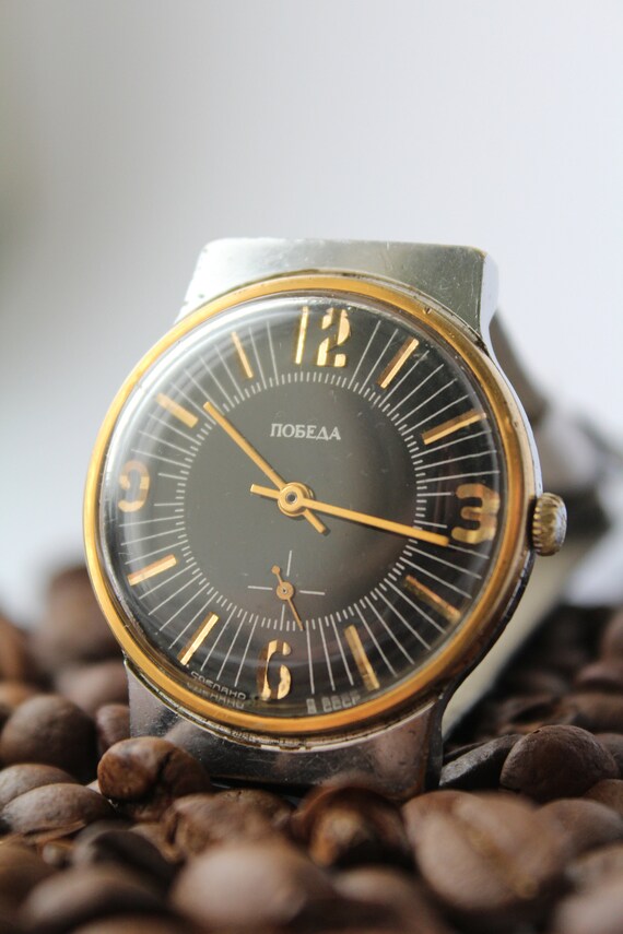 Working Pobeda Watch, Vintage USSR Watch, Mechanical … - Gem