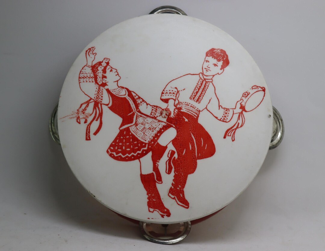 Soviet Tambourine Toy. Soviet Vintage Toy. Timbrel Toy. Musical Toy ...