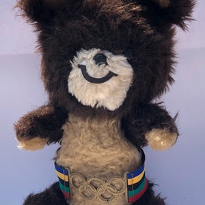 Soviet Olympic Bear. Toy Olympic Bear. Misha Vintage Soviet Decor ...