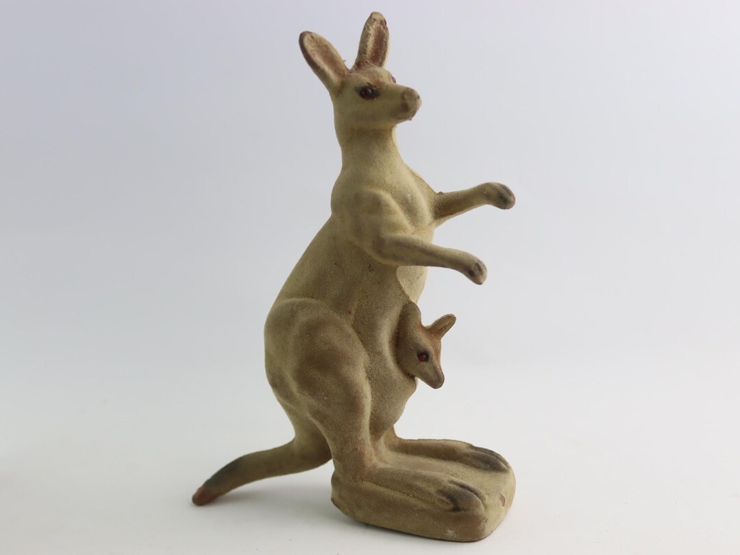 Very Rare Soviet Kangaroo With Baby. Soviet Toy. Vintage Plastic Plush ...