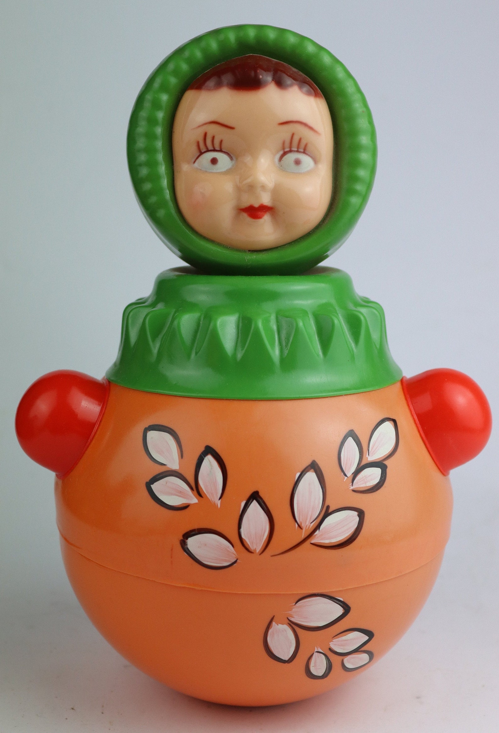 Rare Middle Orange Roly-poly. Soviet Roly-poly. Nevalyashka - Etsy