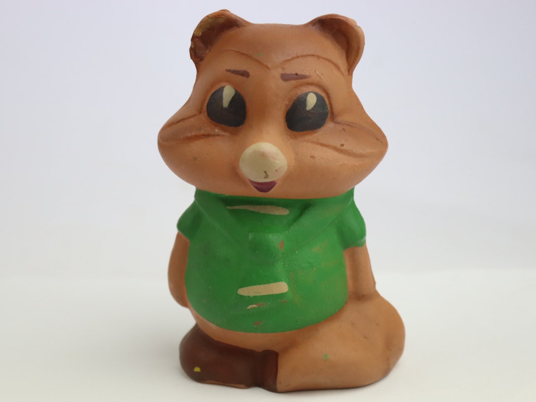 Rare Old Soviet Rubber Raccoon. Soviet Toy. Vintage Toy. Soviet Racoon ...