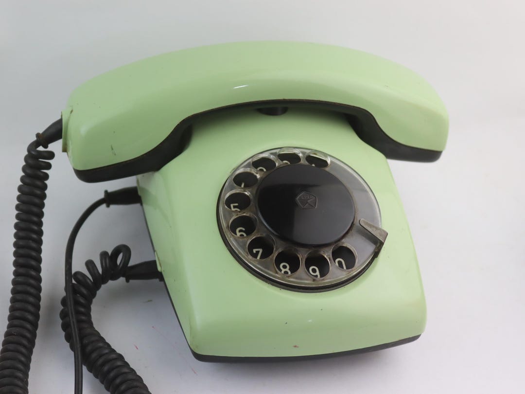 1987 Soviet Phone. Desk Phone. Rotary Phone. Disk Phone. Vintage Phone ...