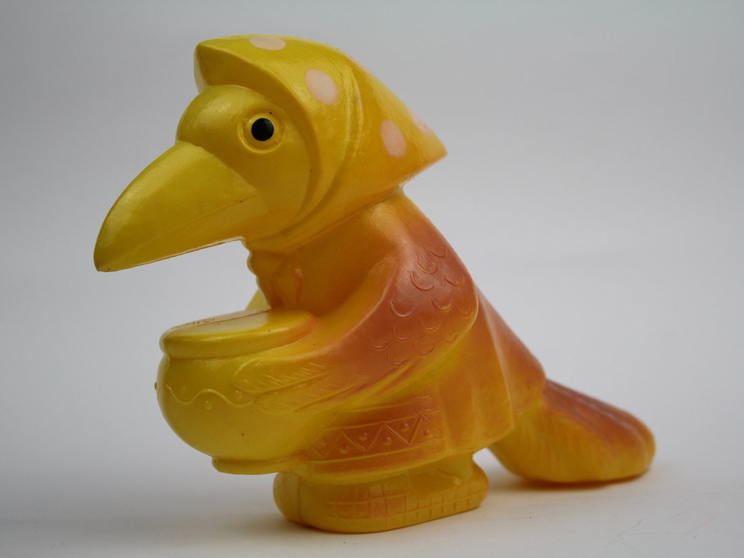 Very Rare Soviet Celluloid Magpie Toy, Pie. Vintage Plastic Bird. Toy ...