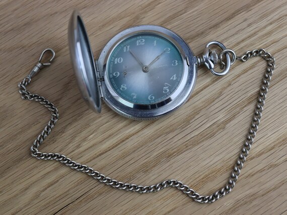 1975 Rare Soviet pocket watch October Revolution 1917… - Gem