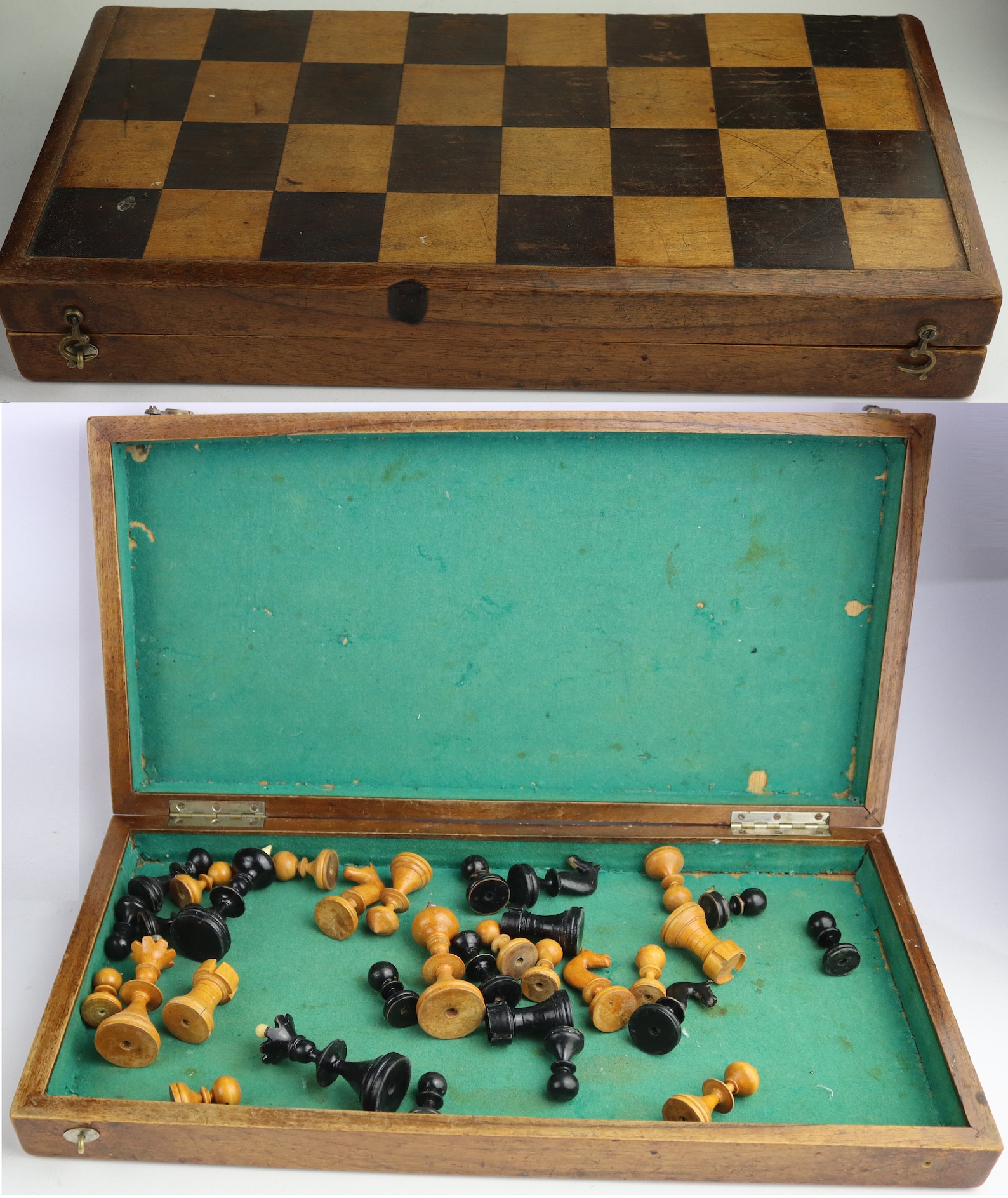 Very Rare Antique Wooden Chess Vintage Chess Set. Wooden | Etsy