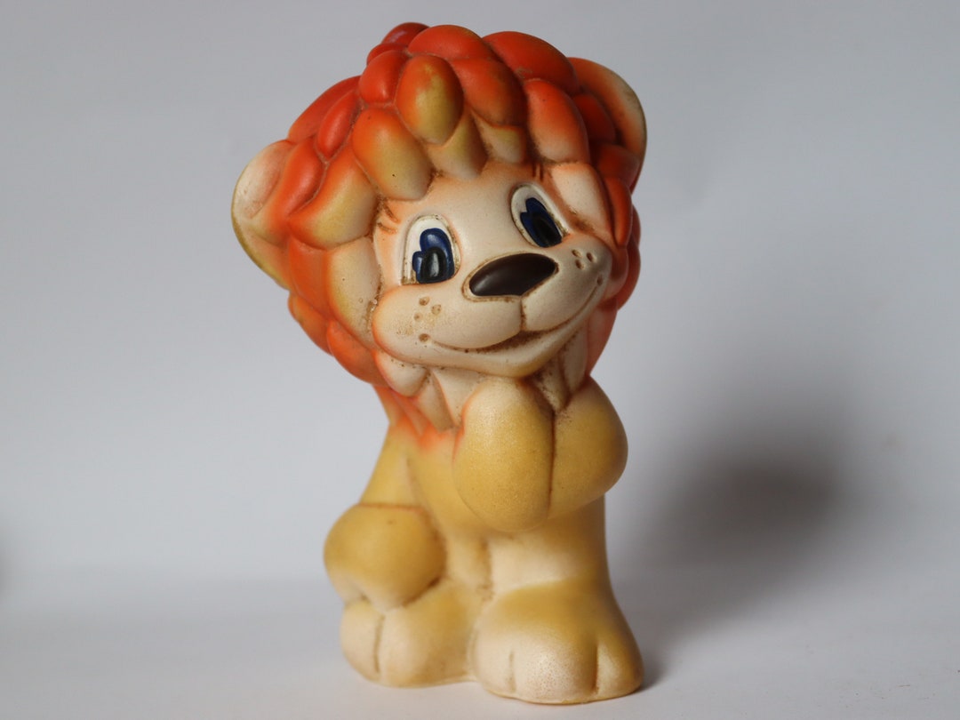 Rare Soviet Rubber Lion. Soviet Rubber Lion. Soviet Toy. Vintage Toy ...