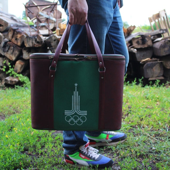 Rare Soviet Olympic cooler bag, picnic bag, travel ba… - Gem