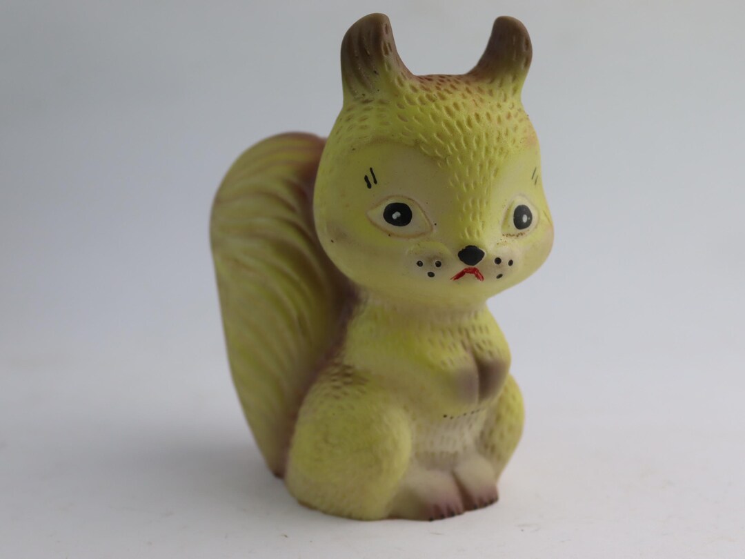 Soviet Rubber Toy Squirrel, Squirrel, Soviet Toy, Vintage Toy, Soviet ...