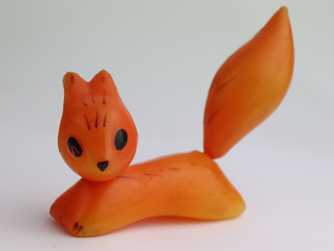 Soviet Plastic Toy Squirrel. Soviet Toy. Vintage Toy. Soviet Animals ...