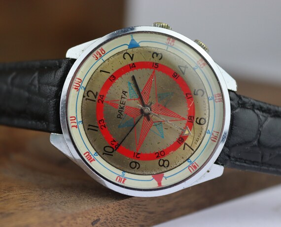 Rare Soviet watch Raketa Rose of Wind, North Pole, m… - Gem