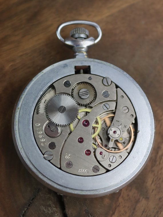Soviet pocket watch, vintage mechanical pocket watch … - Gem
