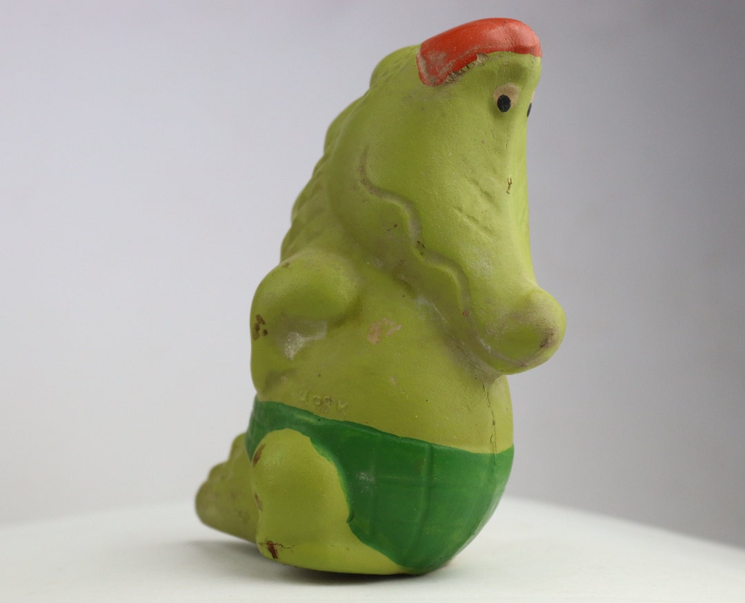 Rare Very Funny Chubby Soviet Rubber Crocodile. Vintage Toy. Soviet ...