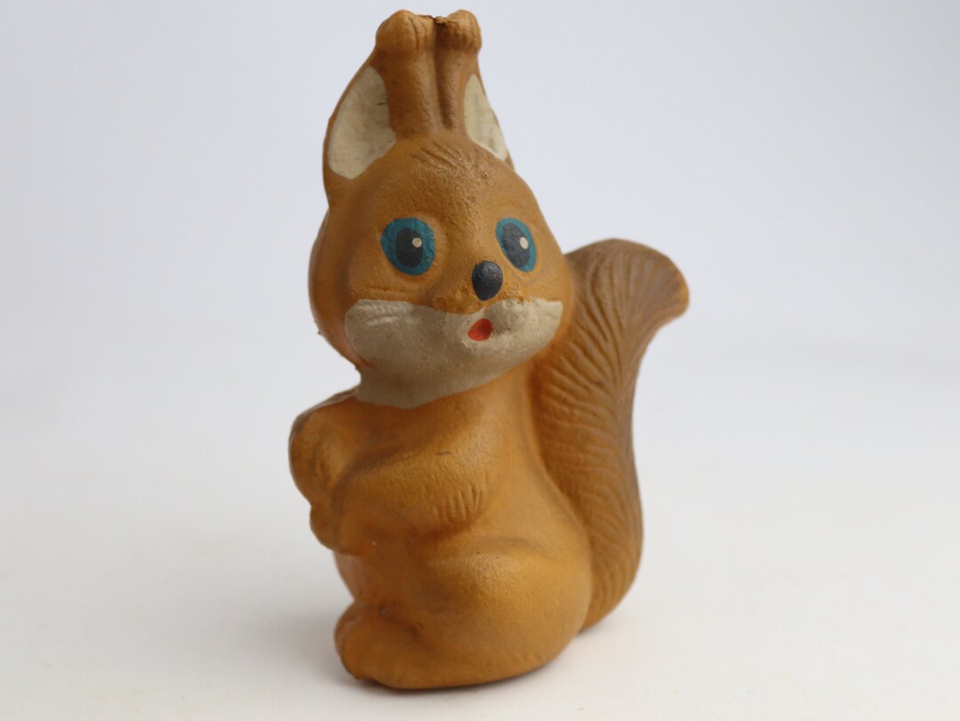 Soviet Rubber Toy Squirrel, Squirrel, Soviet Toy, Vintage Toy, Soviet ...