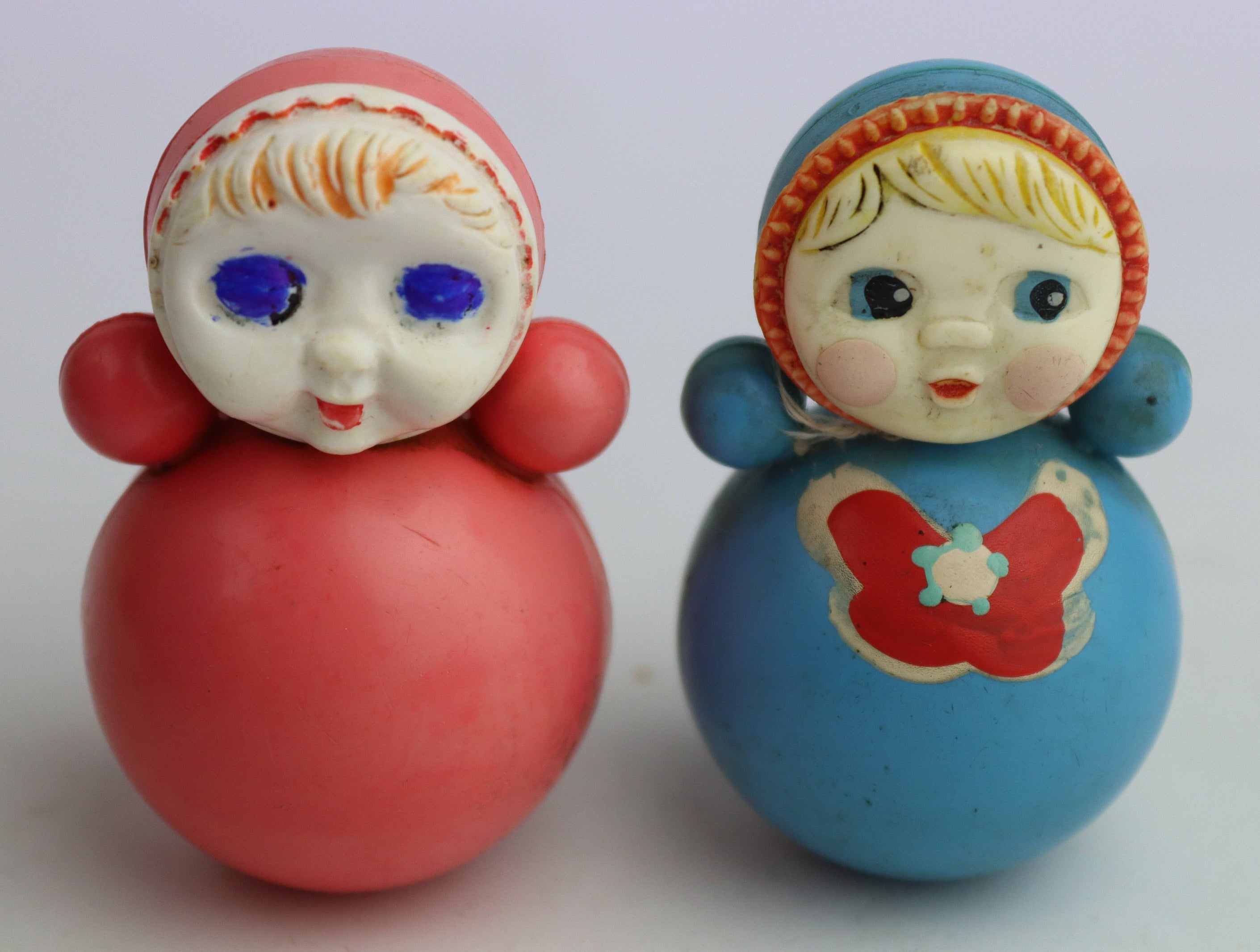 Set of 6 Soviet Roly-poly Toys. Nevalyashka. Vintage - Etsy