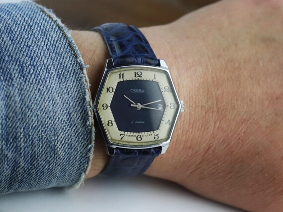 Soviet hexagonal watch Slava, vinateg hexagonal watch… - Gem