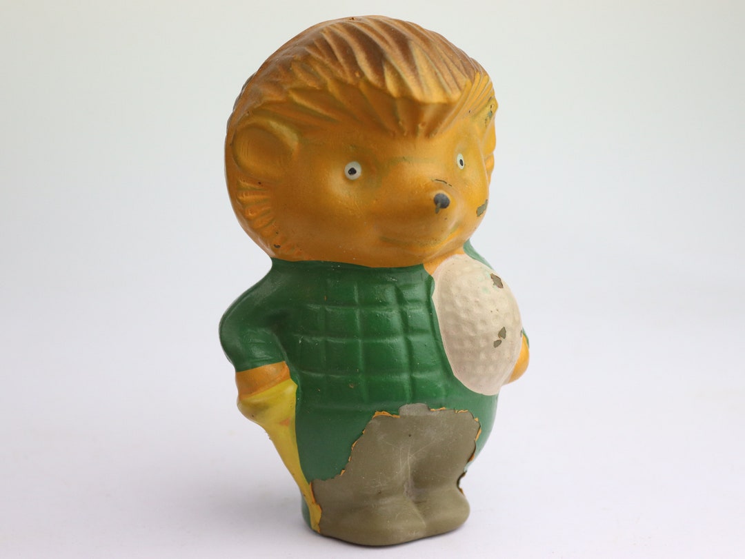 Rare Toy Soviet Rubber Fencer Hedgehog. Fencing. Sport. Hedgehog ...