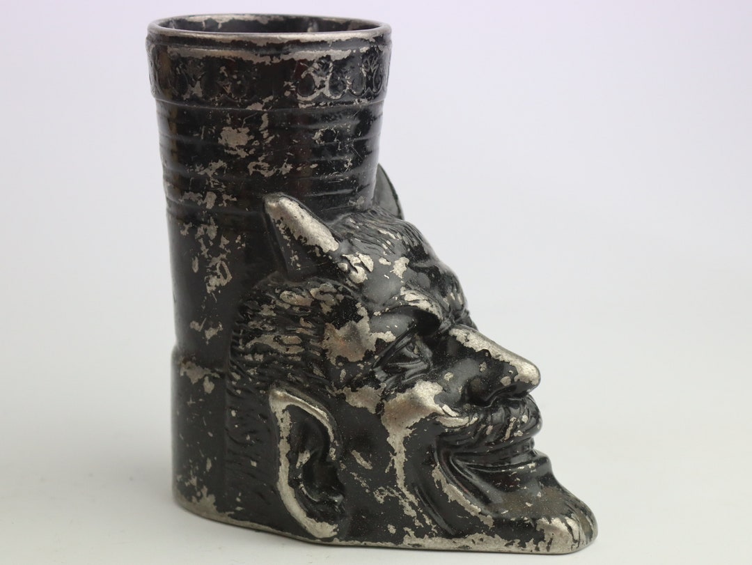 Soviet Pencil Box Devil. Soviet Pen Holder Devil. Candlestick Devil. Soviet Pencil Holder Devil ...