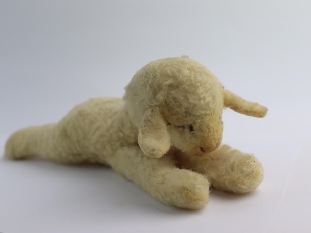 Rare Vintage Steiff Sleepy Lamb, Steiff Animal, Vintage Germany Baby ...