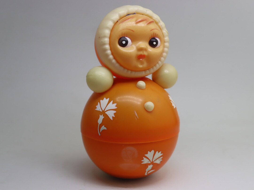 Orange Soviet Roly-poly. Soviet Roly-poly. Nevalyashka USSR 50's ...