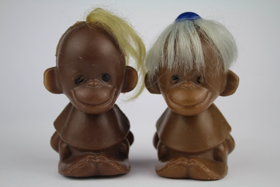 Two Soviet Plastic Monkeys. Soviet Toy. Vintage Toy. Soviet - Etsy