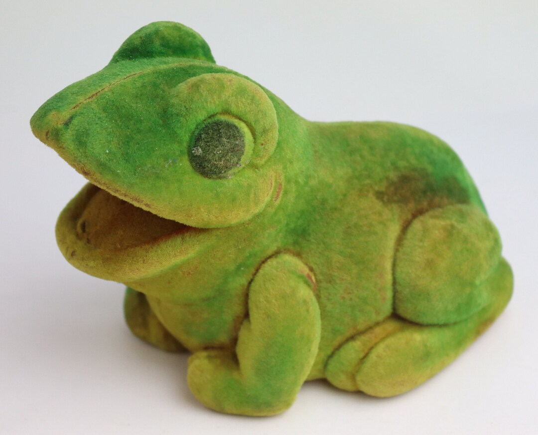 Soviet Soft Polymer Toy Toad. Flocking Toy. Very Rare Soviet Frog. Foam ...