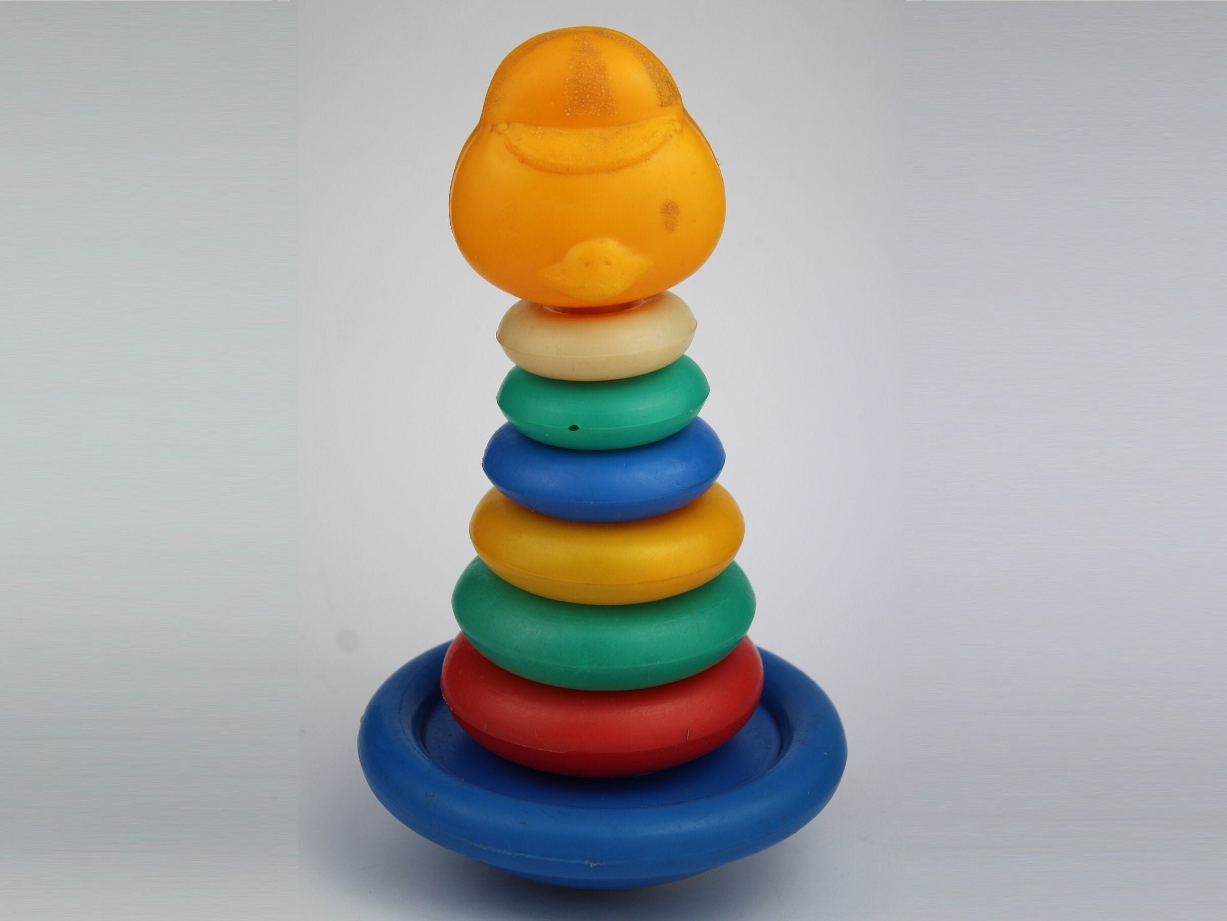 Soviet Game for Little Kids Duckling. Plastic Puzzle. Tower - Etsy