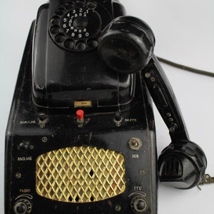 1959 Soviet Military Telephone Speakerphone With Radio and Microphone ...