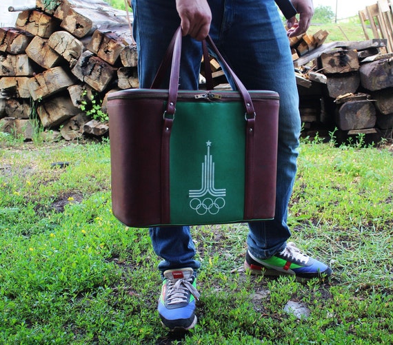 Rare Soviet Olympic cooler bag, picnic bag, travel ba… - Gem
