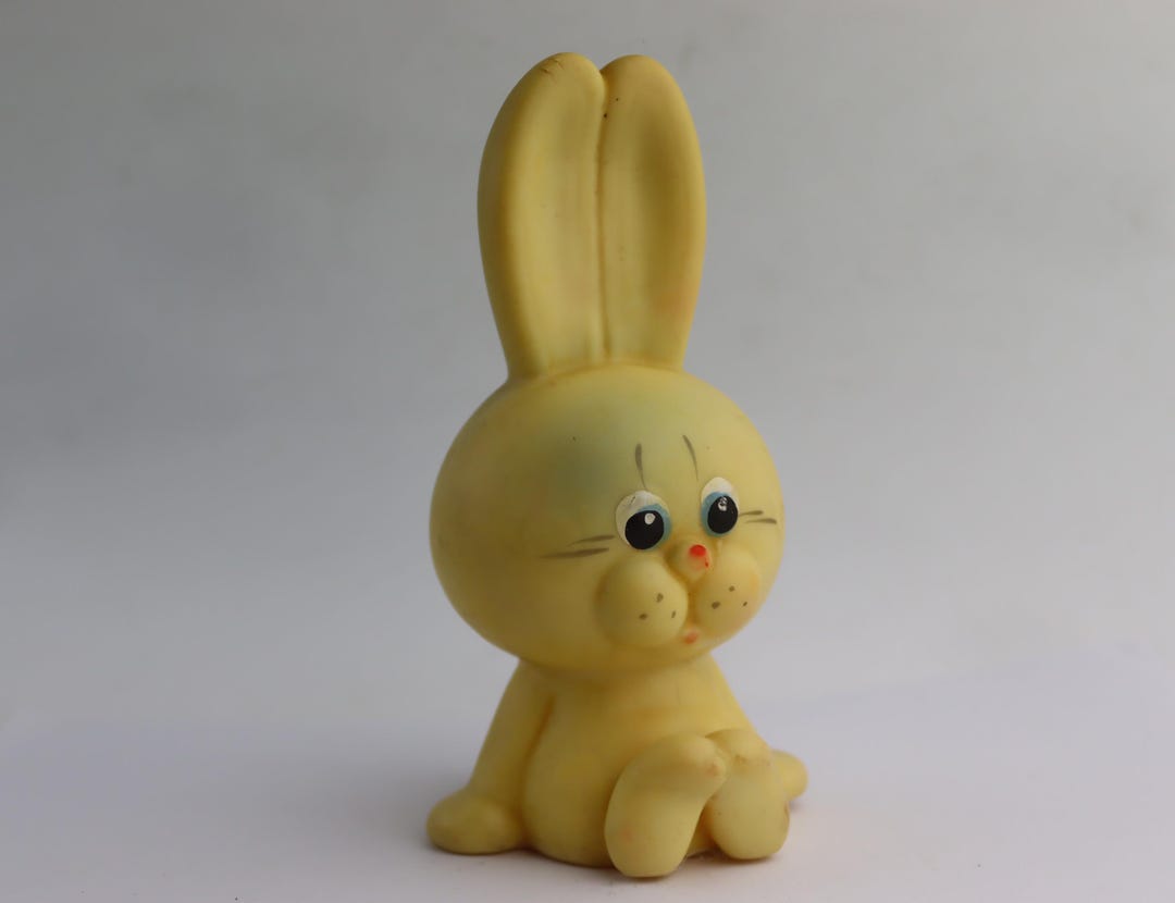 Rare Soviet Rubber Rabbit From Fairy Tale Alice in Wonderland. Hare. Cony. Lapin. Old Bunny ...