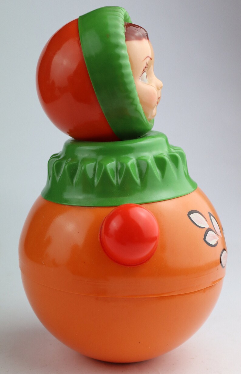 Rare Middle Orange Roly-poly. Soviet Roly-poly. Nevalyashka - Etsy