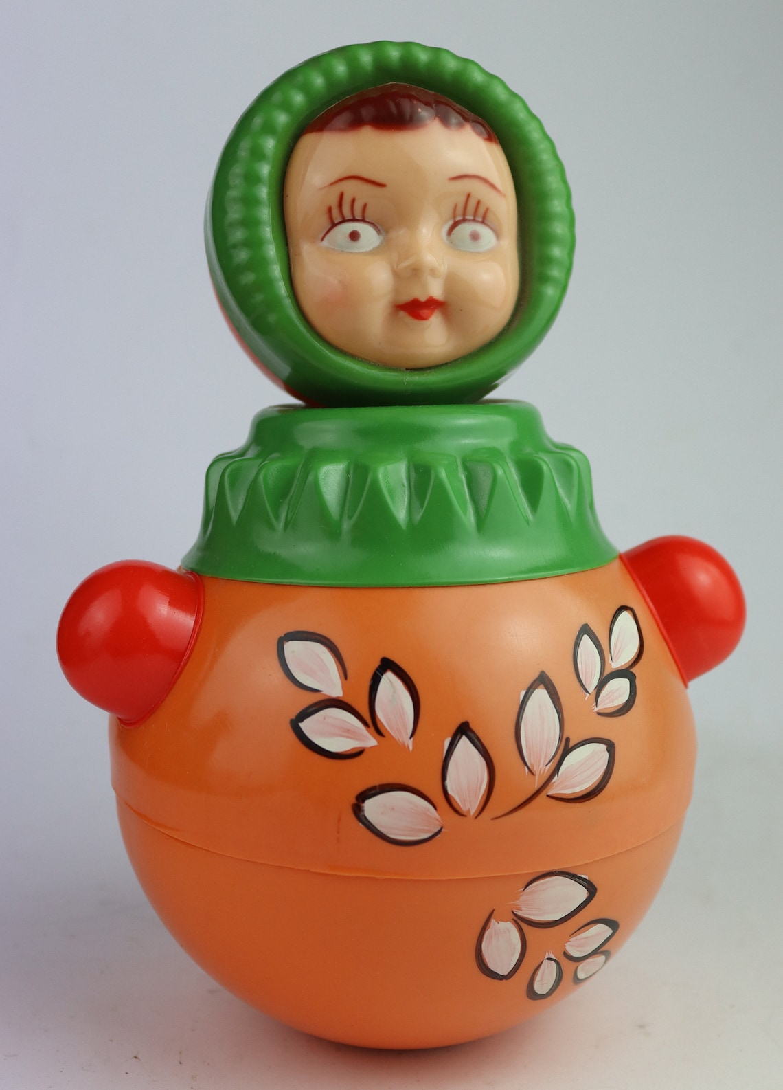 Rare Middle Orange Roly-poly. Soviet Roly-poly. Nevalyashka - Etsy