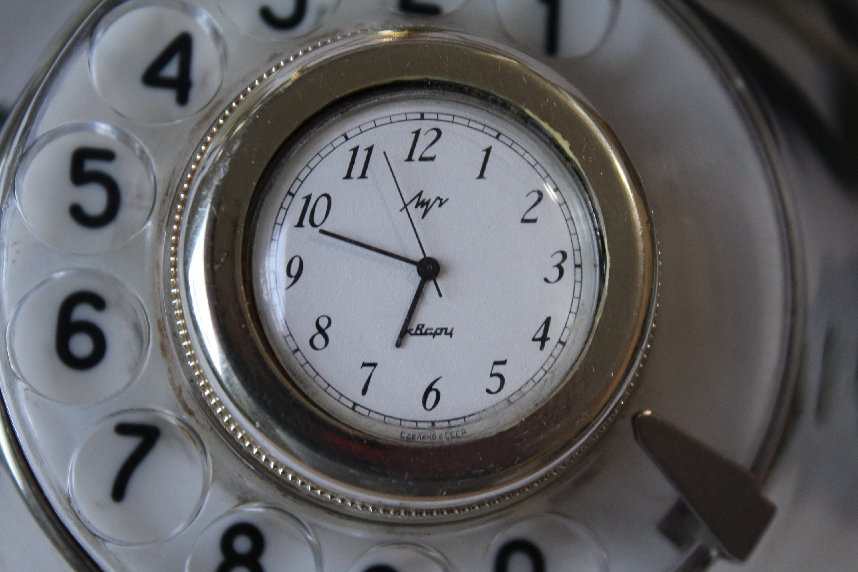 Rare Soviet Phone 1990. Desk Phone. Rotary Phone. Disk Phone. | Etsy