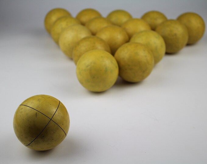 Vintage Billiard Balls Set, Old Bakelite Billiard Ball, Antique ...