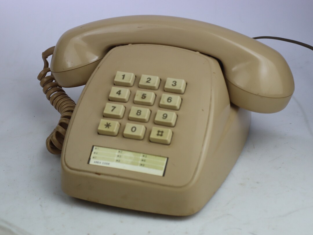 1987 Vintage Push-button Phone, Australian Phone, Australia Pressbutton ...