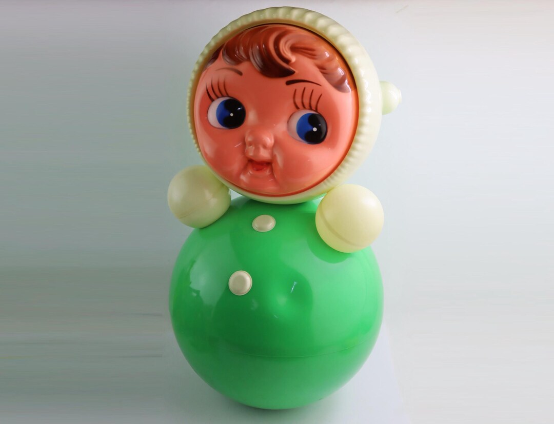 Big Bright Soviet Roly-poly. Large Roly-poly. Green Soviet Roly-poly ...