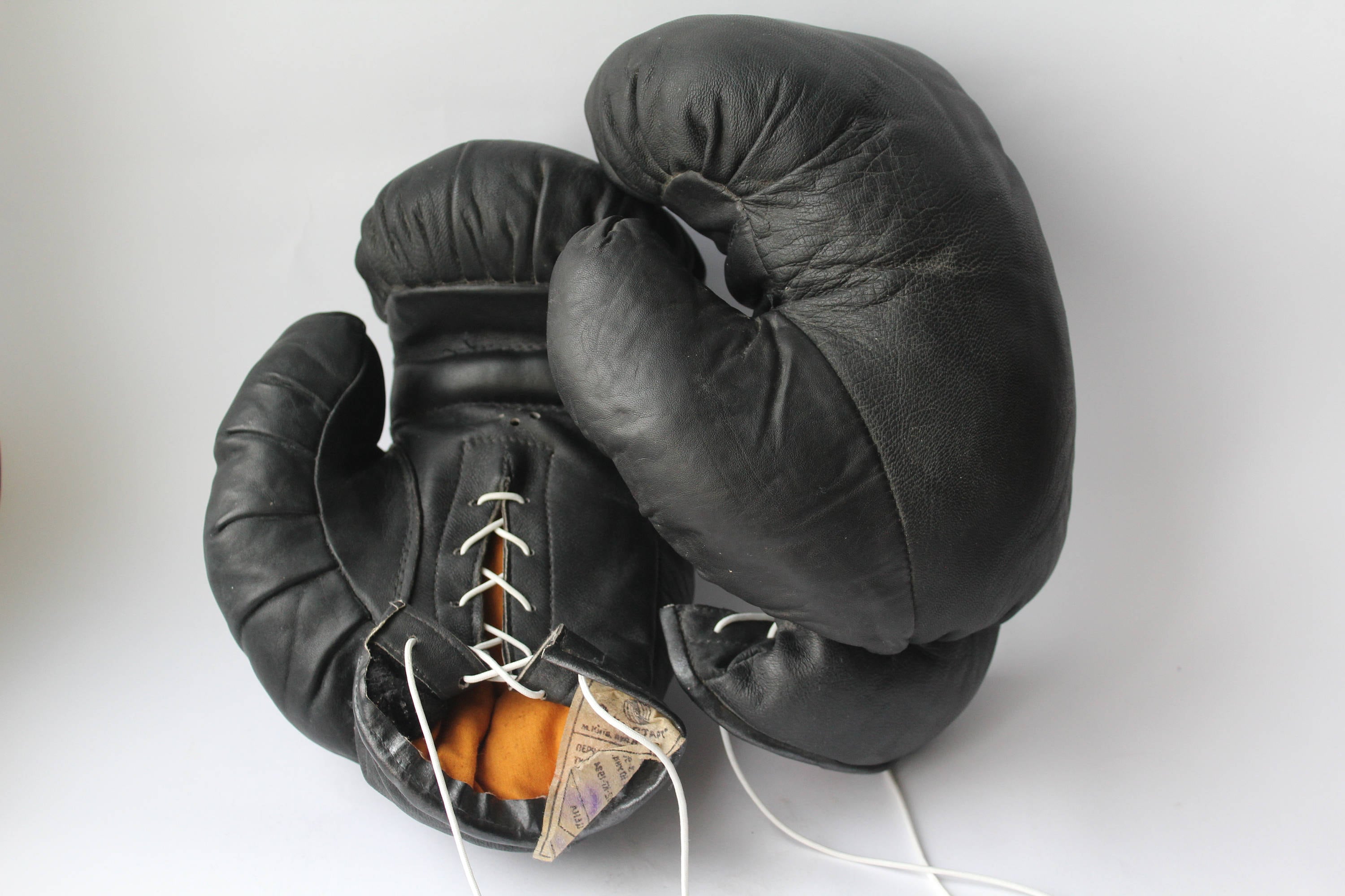 Soviet Boxing Gloves 1984. Vintage Boxing Gloves. Leather - Etsy