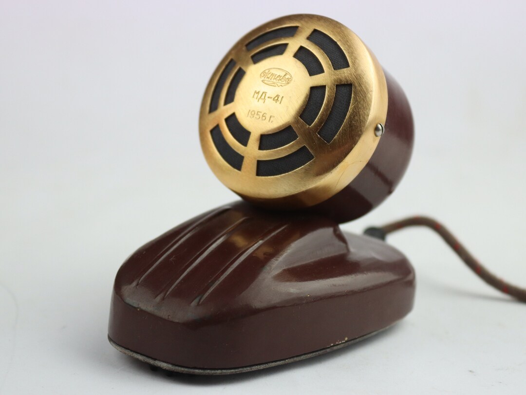 1956 Vintage Soviet Microphone Oktava , Mouthpiece USSR, Metal ...