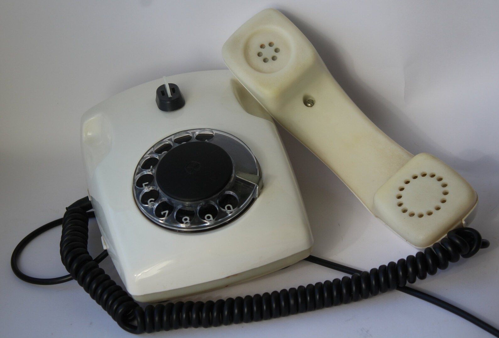 Soviet Phone. Desk Phone. Rotary Phone. Disk Phone. White | Etsy