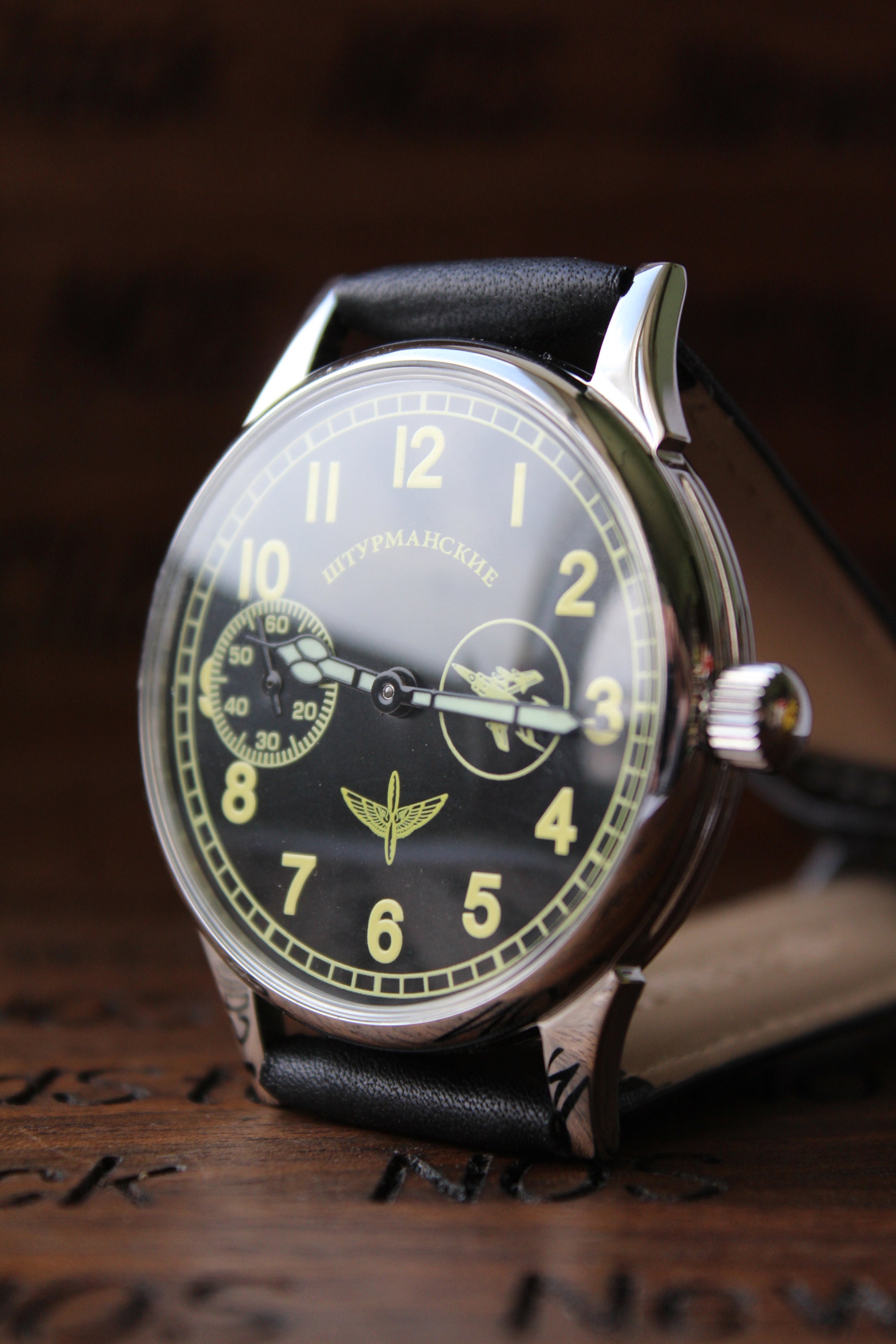 Rare soviet watch new vintage mens watch Molnija military | Etsy