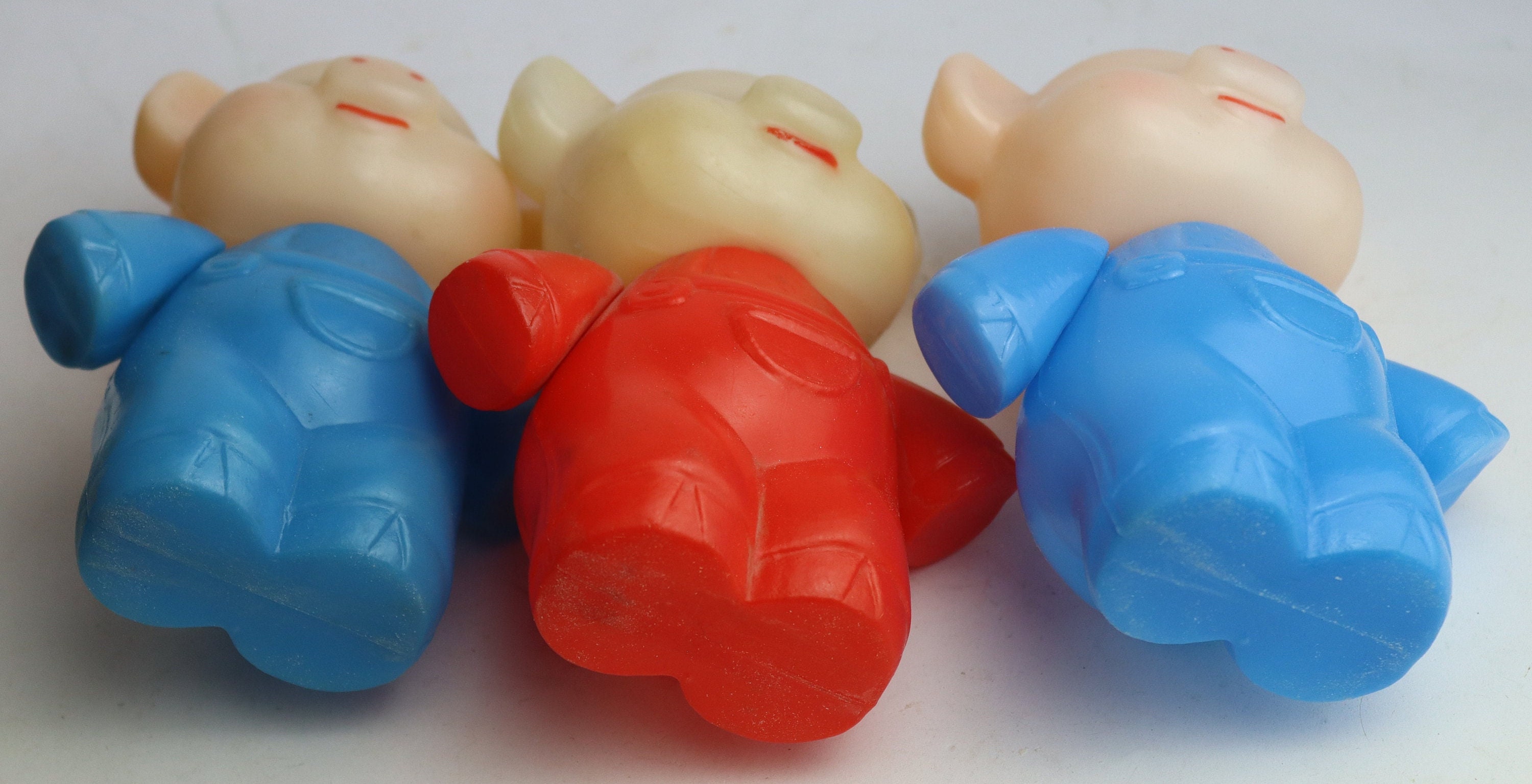 Vintage Three Little Pigs Toys. Soviet Plastic Pig. Soviet - Etsy